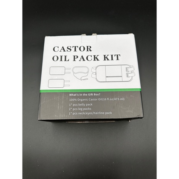 Bath & Body | Castor Oil Pack Kit Organic 16 Oz Belly Leg Neck Eye ...